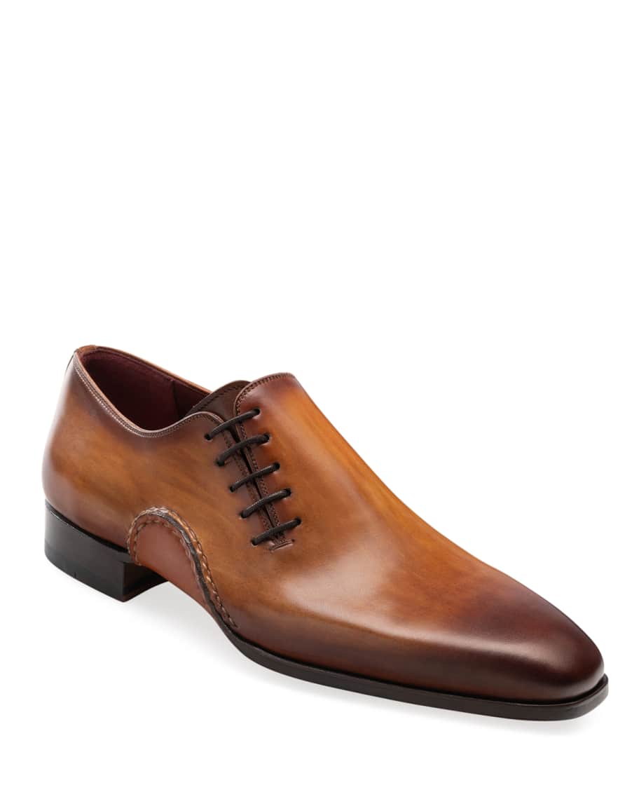 Magnanni Men's Abraham Burnished Leather Loafers | Neiman Marcus