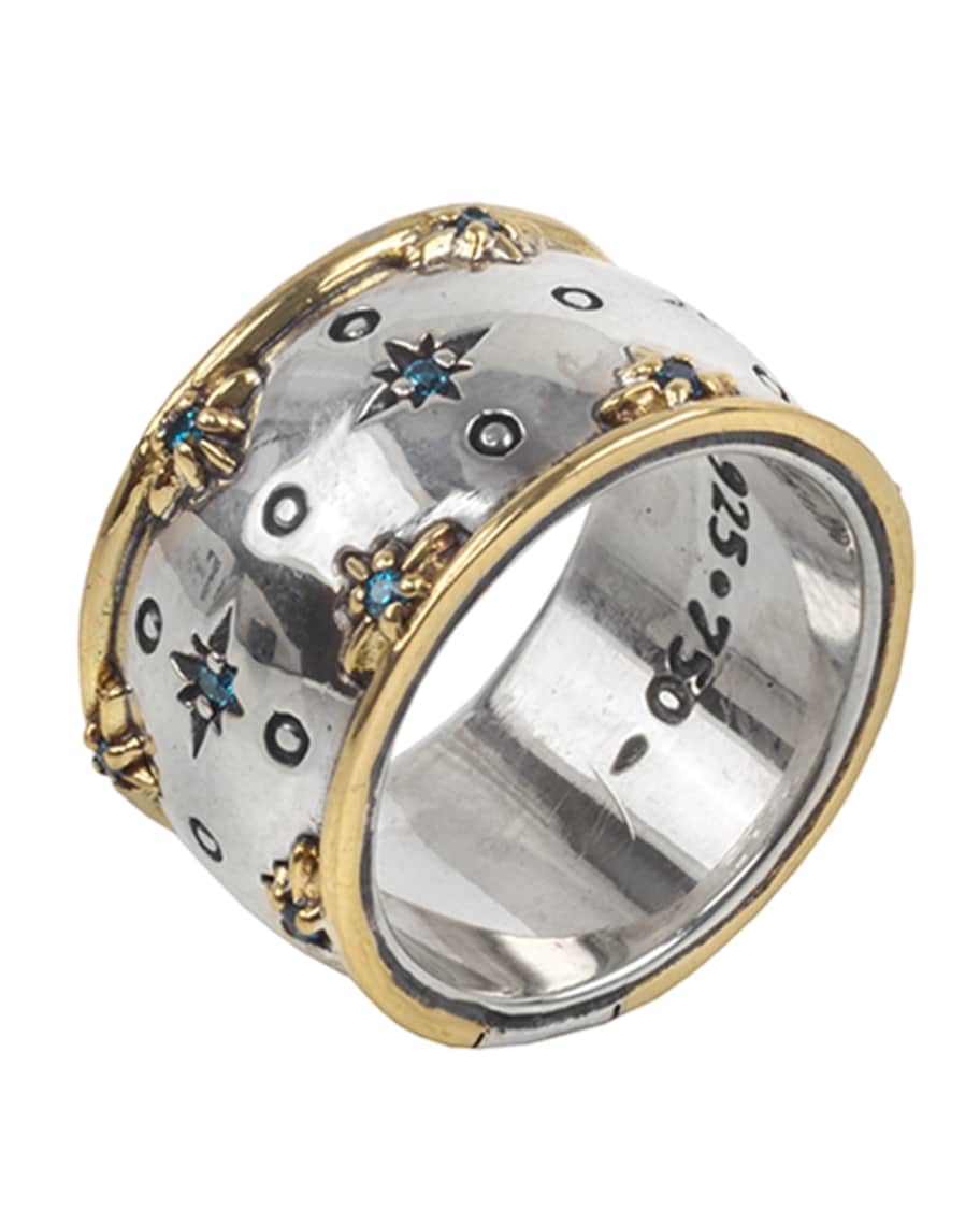 Konstantino Astria Blue Spinel Stardust Band Ring | Neiman Marcus
