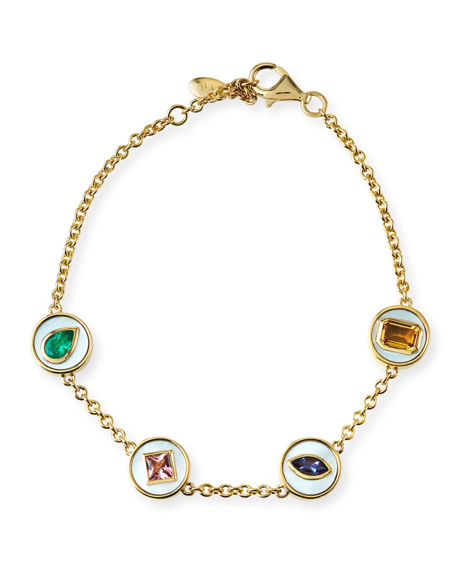 Ayva Jewelry 18k Epic Bracelet with Mixed Stones | Neiman Marcus