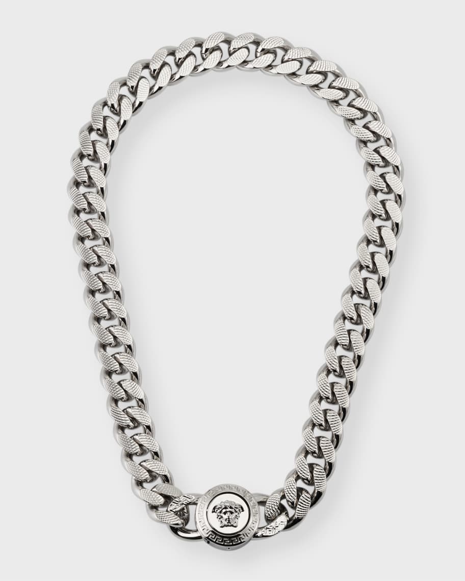 Versace Men's Curb Chain Medusa Head Bracelet | Neiman Marcus