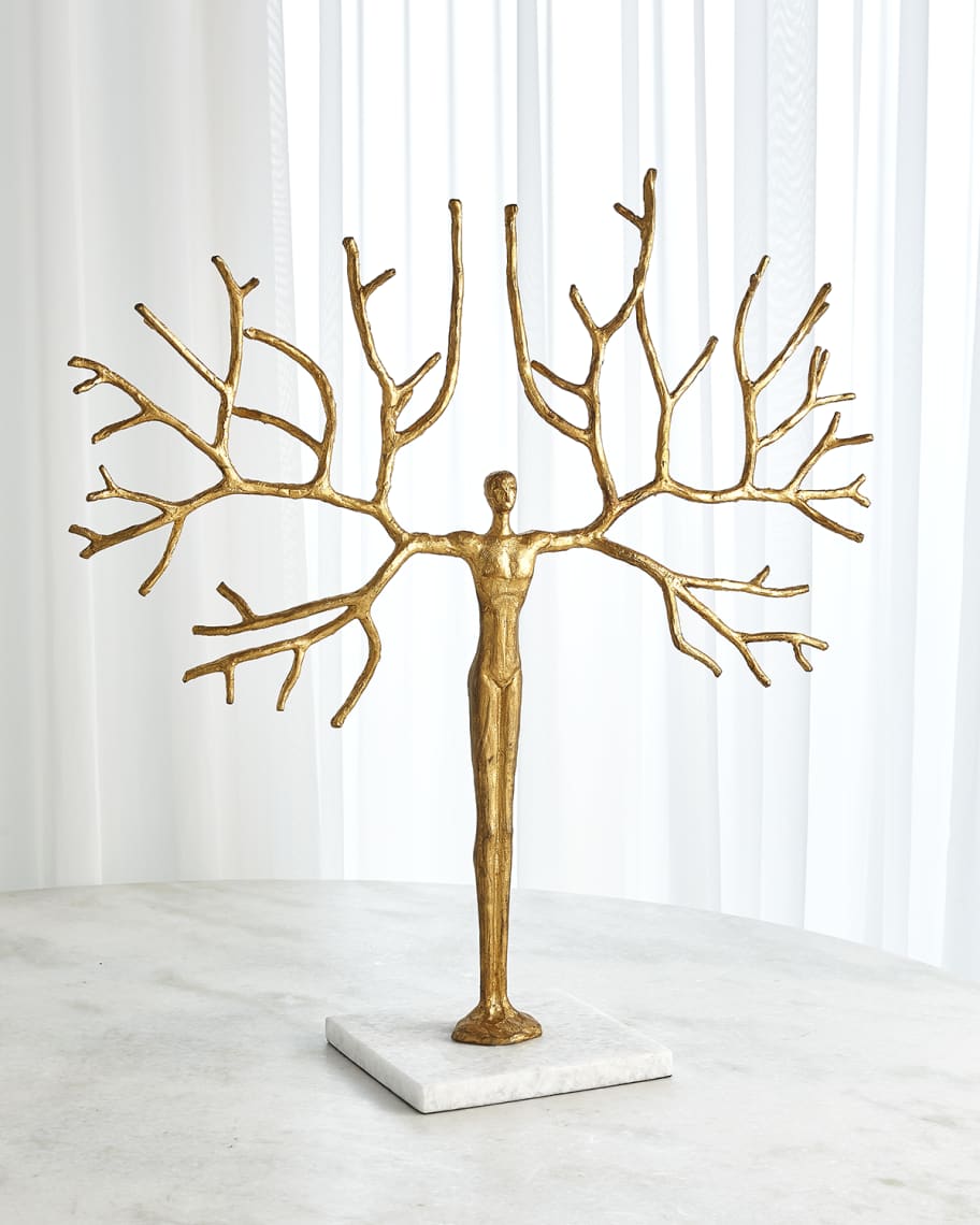 William D Scott for Global Views Large Tree Man Sculpture | Neiman Marcus