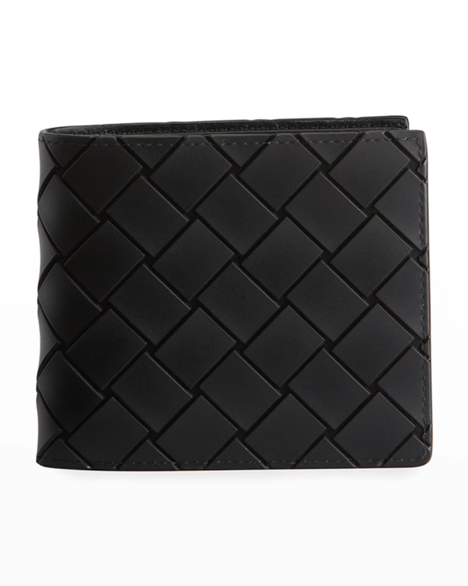 Bottega Veneta Men's Woven Rubber Wallet | Neiman Marcus