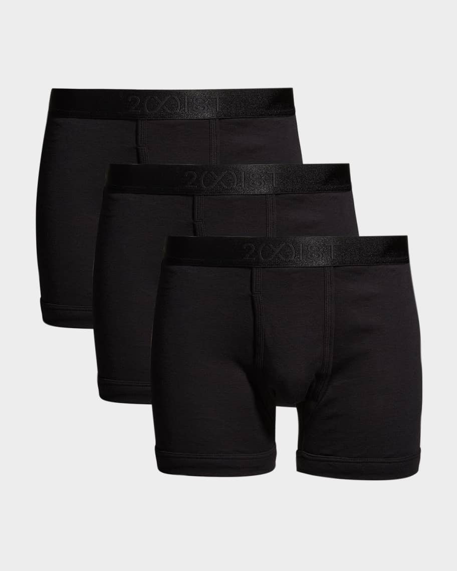 2Xist Men's 3-Pack Pima Cotton Boxer Briefs | Neiman Marcus
