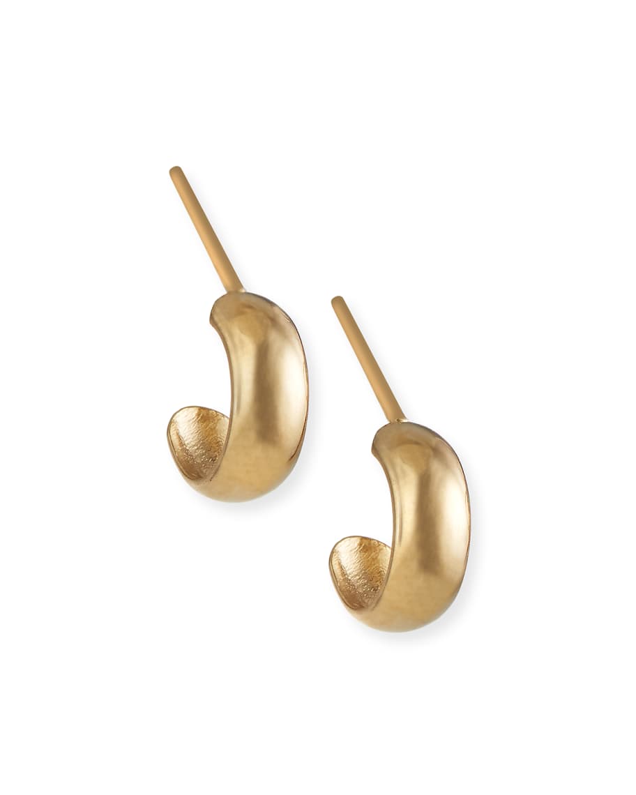 Tai Fine 14k Gold Thick-Trim Hoop Earrings | Neiman Marcus