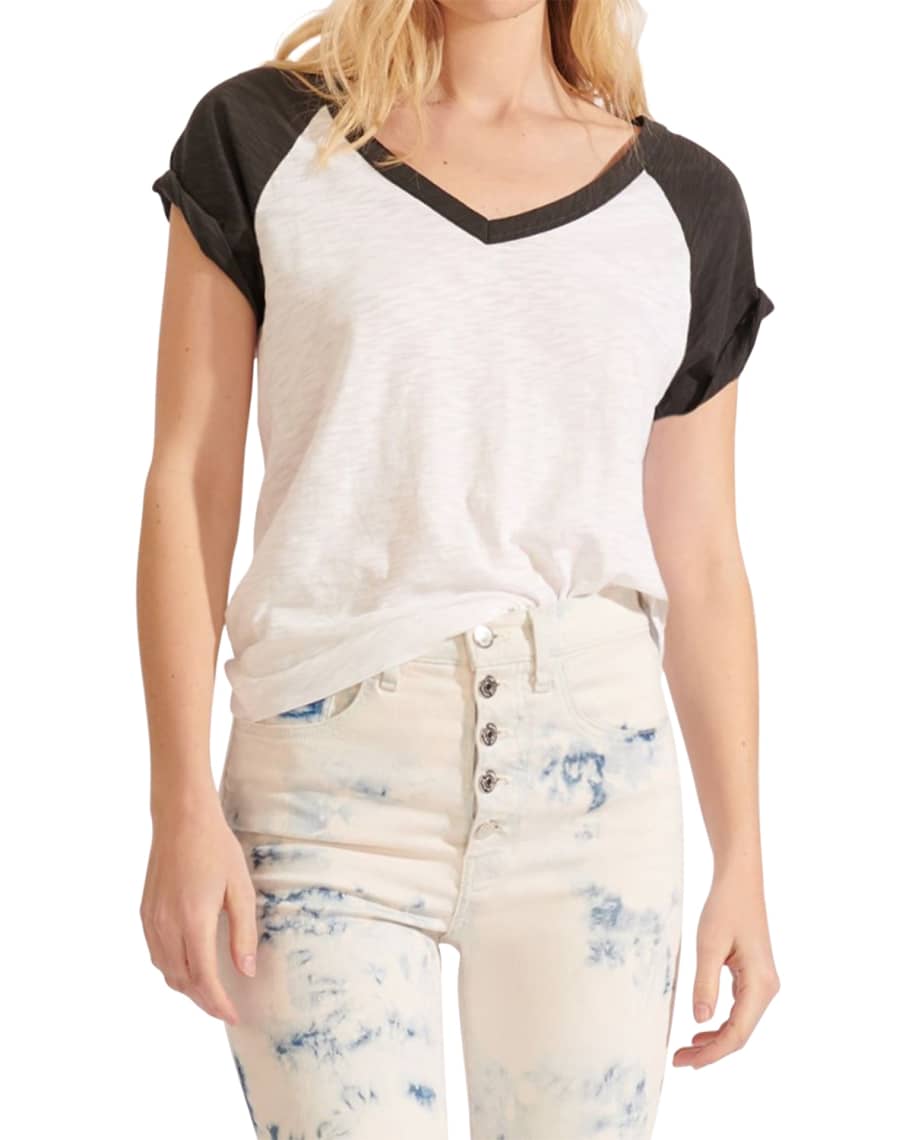 Veronica Beard Hallie Raglan Tee | Neiman Marcus
