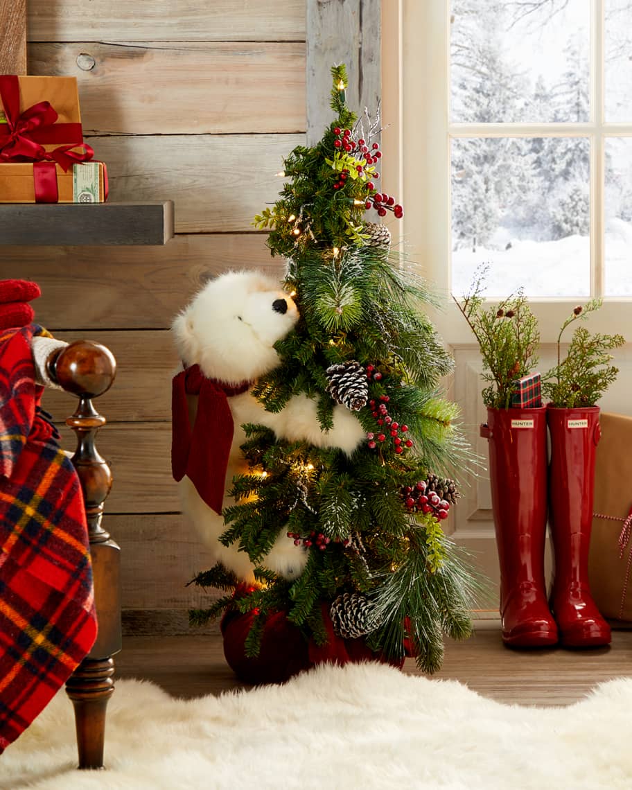 Ditz Designs By The Hen House Fireside Bear Tree, 40" | Neiman Marcus