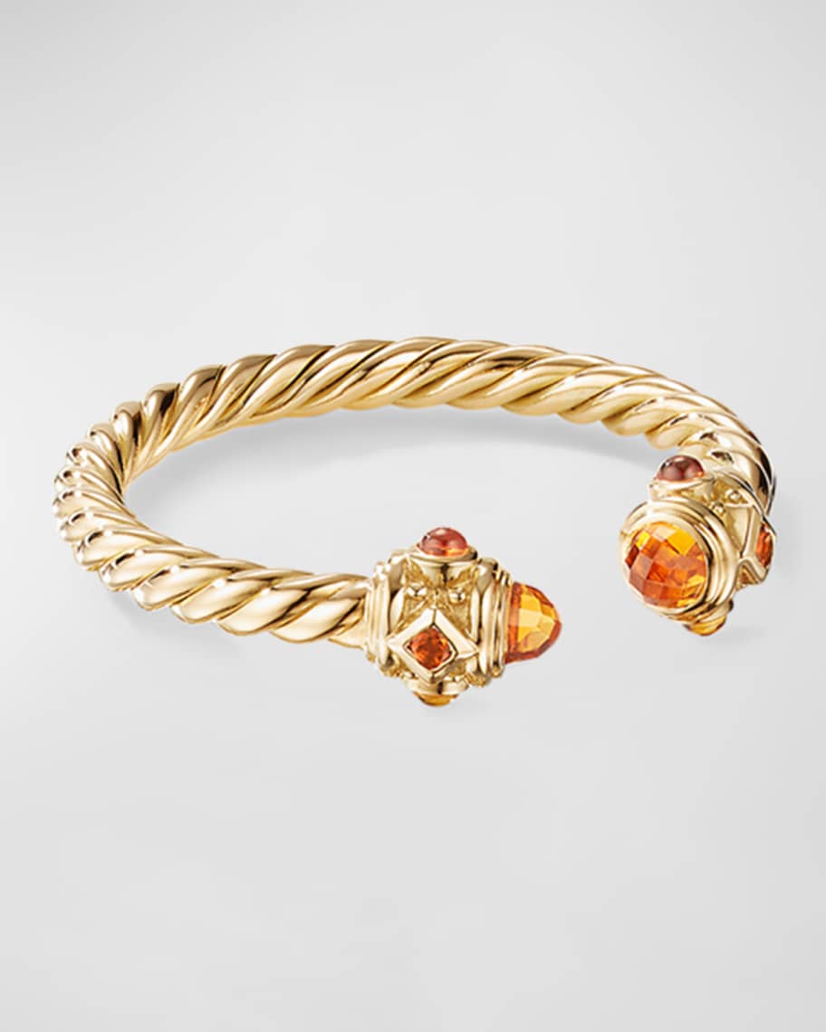 David Yurman 18K Gold Renaissance Ring with Madeira Citrine, Size 6 ...