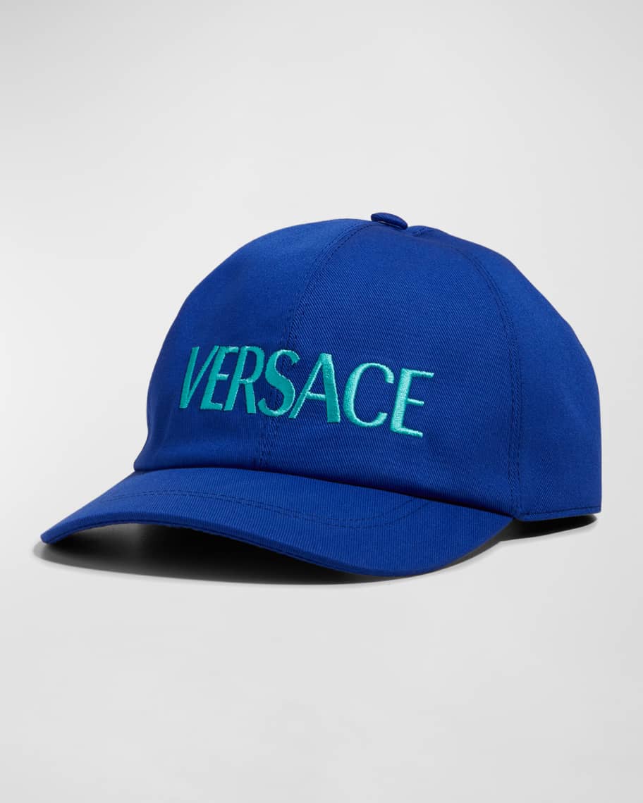 Versace Men's Embroidered Logo Baseball Hat | Neiman Marcus