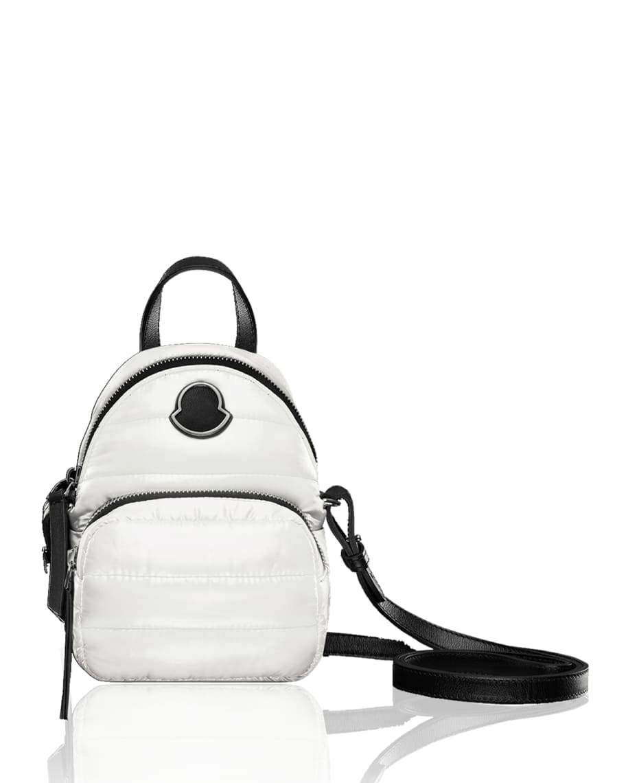Moncler Kilia Small Crossbody Backpack, White | Neiman Marcus