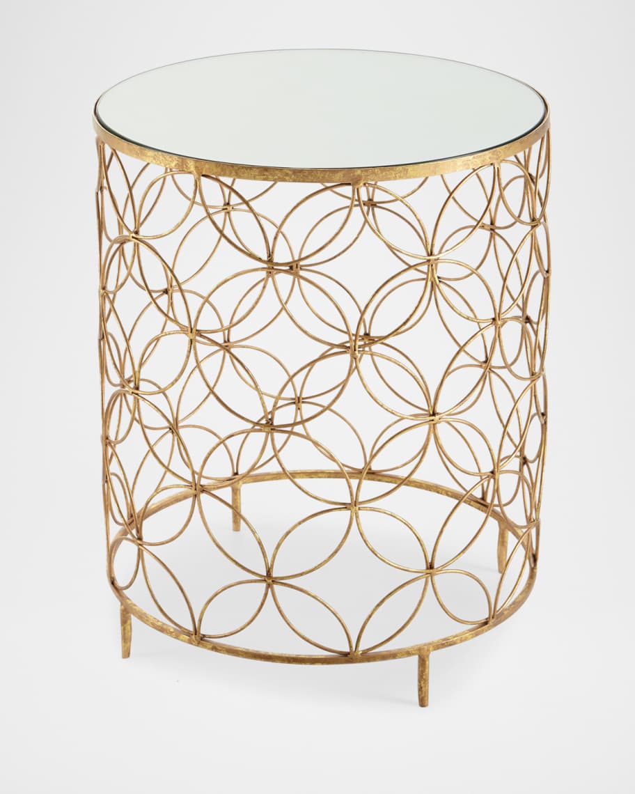 Sherry Mirror Top Side Table | Neiman Marcus