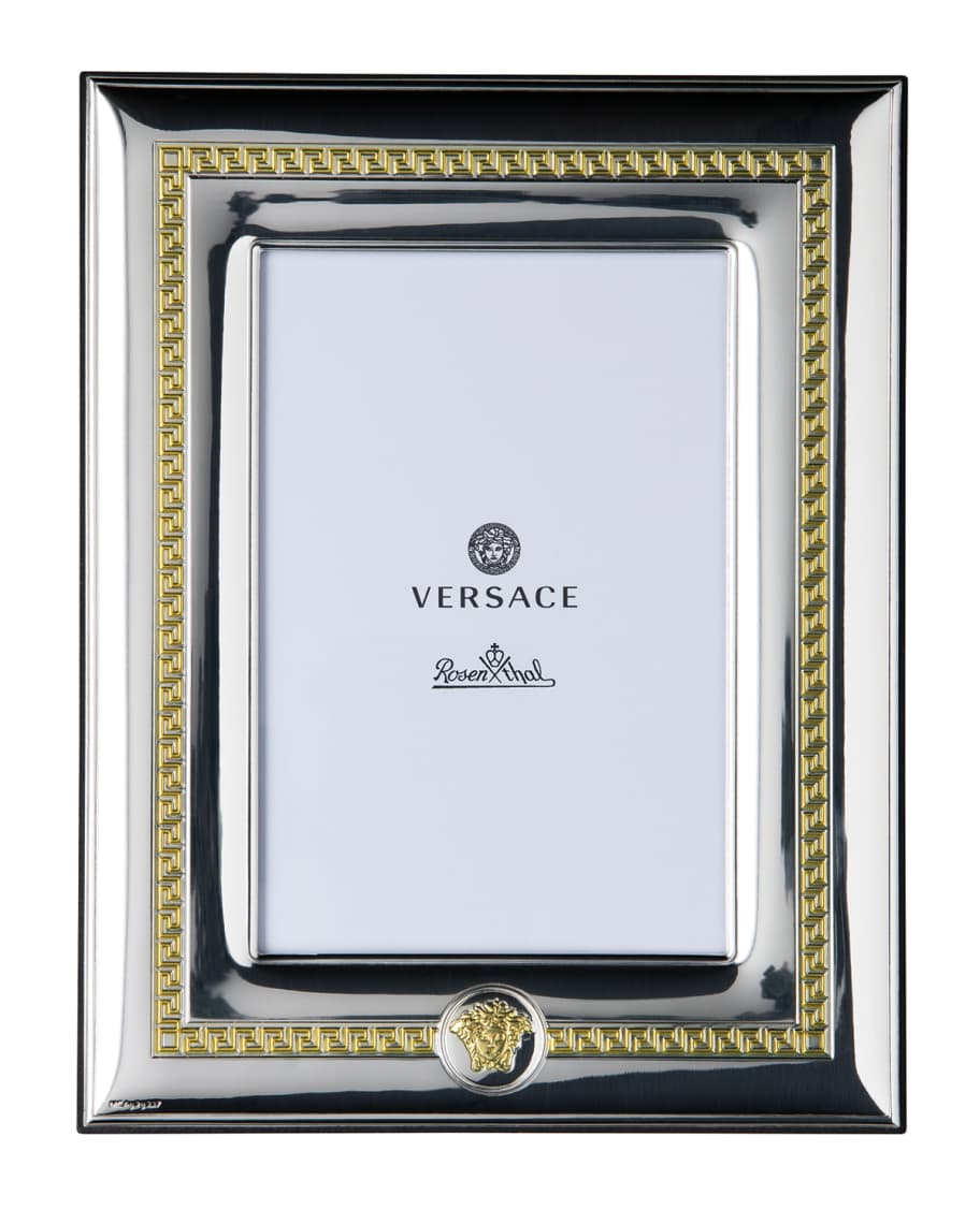 Versace Silver & Gold Photo Frame, 4" x 6" | Neiman Marcus