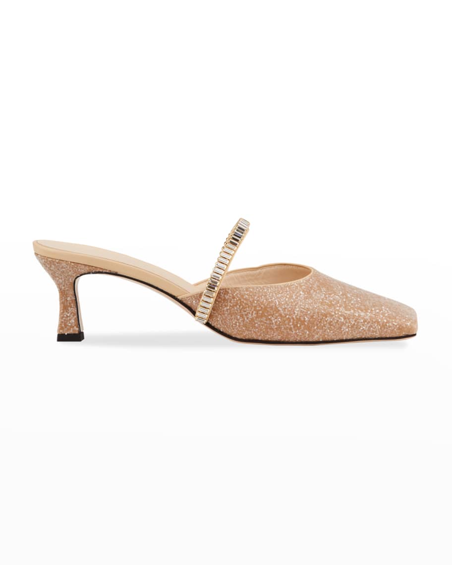 Wandler Isa Glitter Mule Pumps | Neiman Marcus