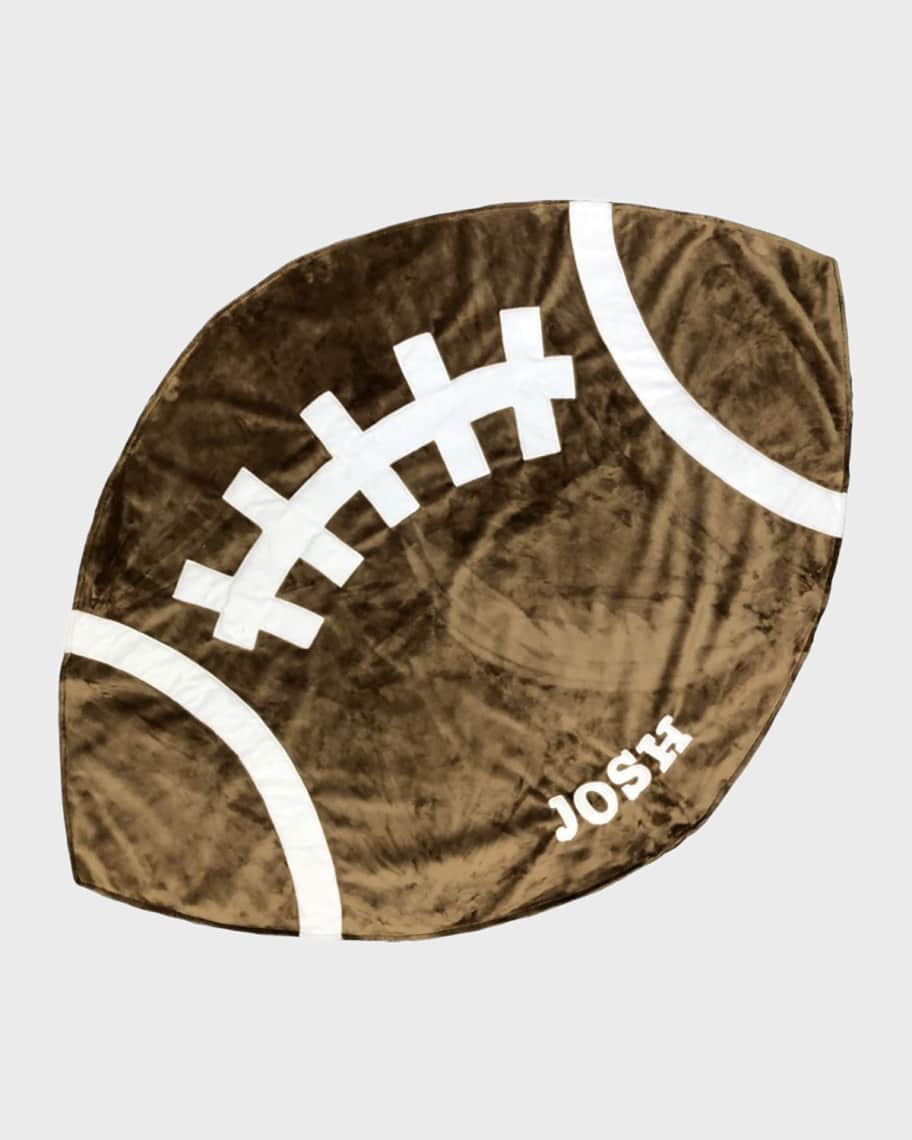 Boogie Baby Personalized Football Blanket | Neiman Marcus