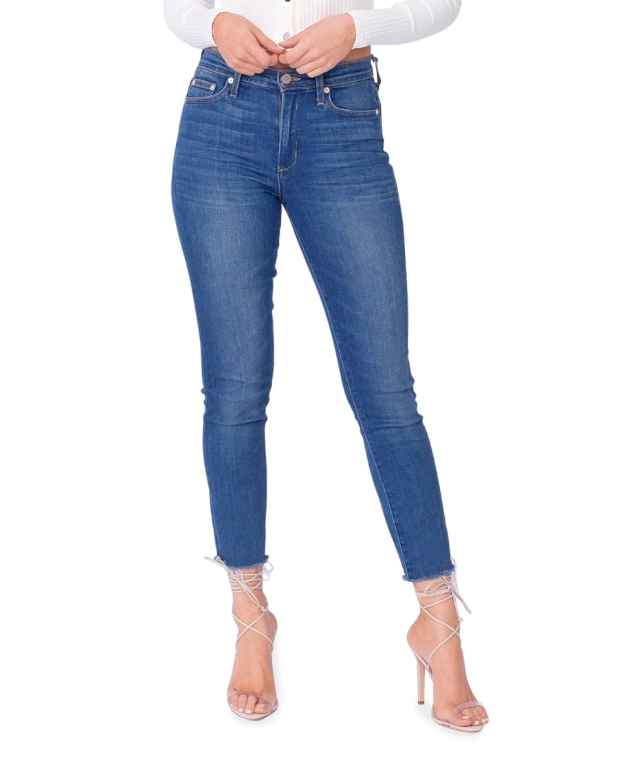 Midheaven Denim Lani Raw-Hem Cropped Skinny Jeans | Neiman Marcus