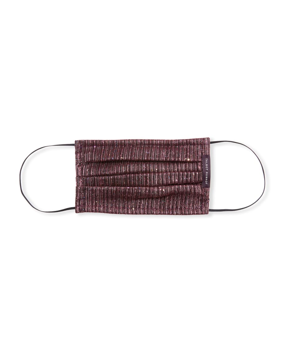 Talbot Runhof Metallic Voile Cloth Mask Face Covering | Neiman Marcus