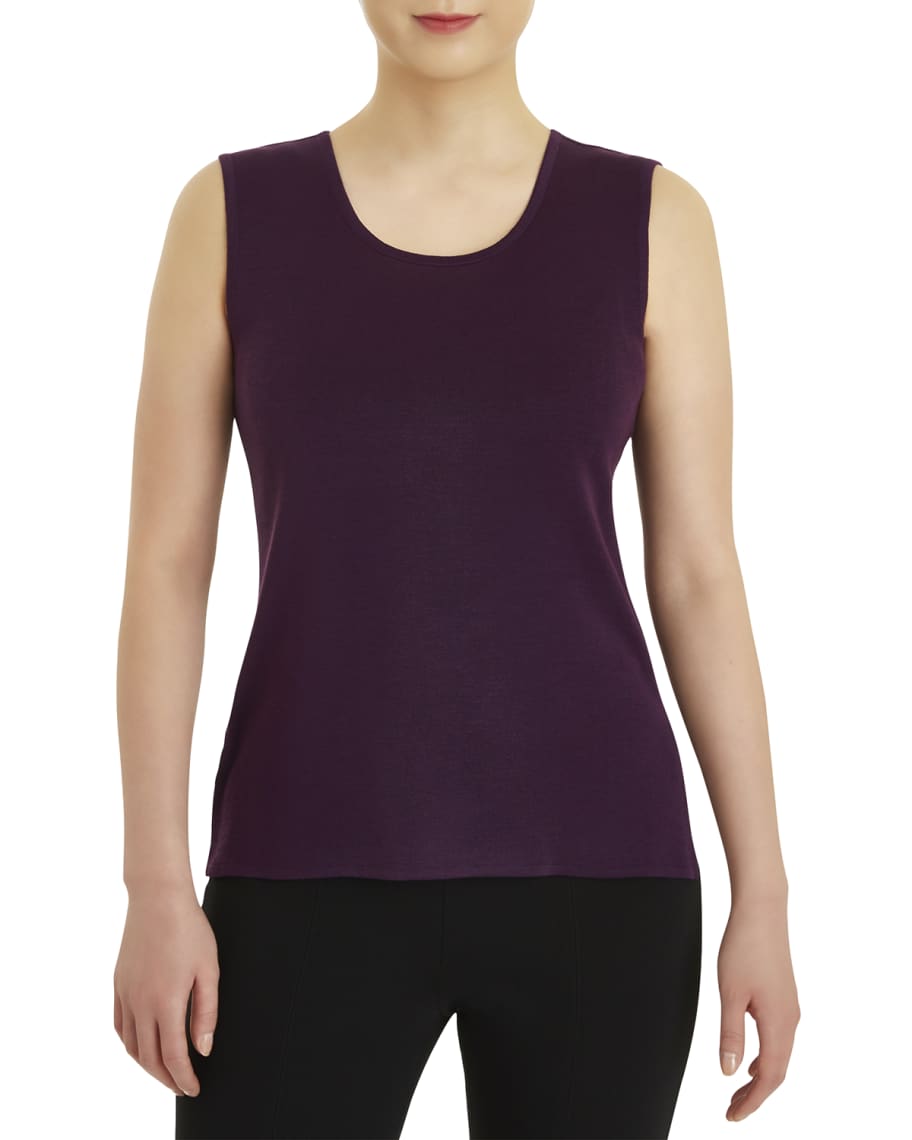 Misook Plus Size Classic Knit Tank | Neiman Marcus