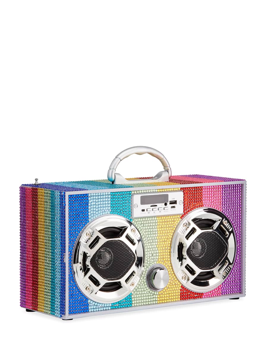 Wireless Express Rainbow Bling Bluetooth Boombox | Neiman Marcus