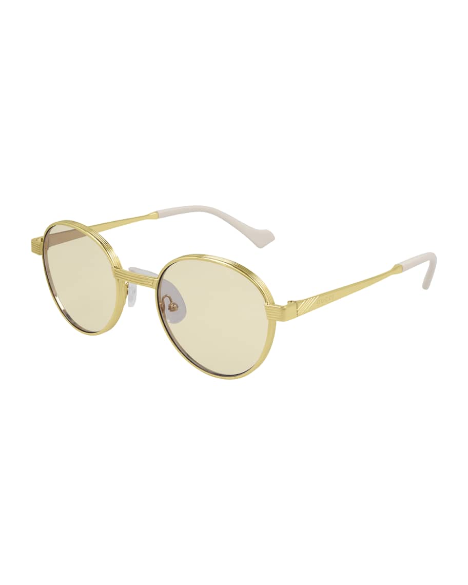 Gucci Men's GG0872S Round Sunglasses | Neiman Marcus