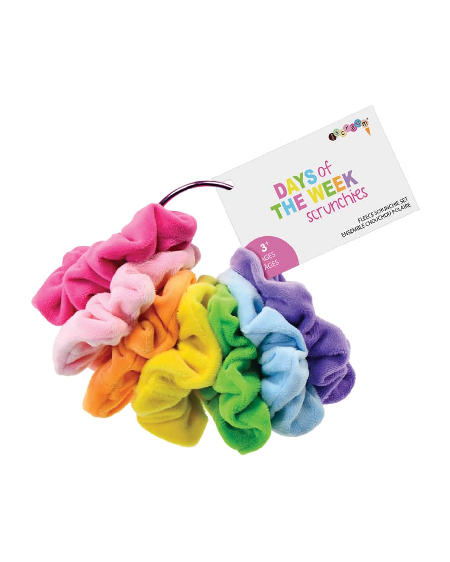Iscream Girl's Days of the Week Multicolor Scrunchie Set | Neiman Marcus