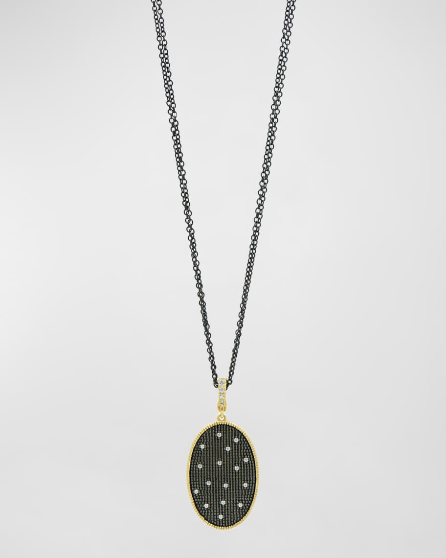 Freida Rothman Double Sided Oval Pendant Necklace | Neiman Marcus