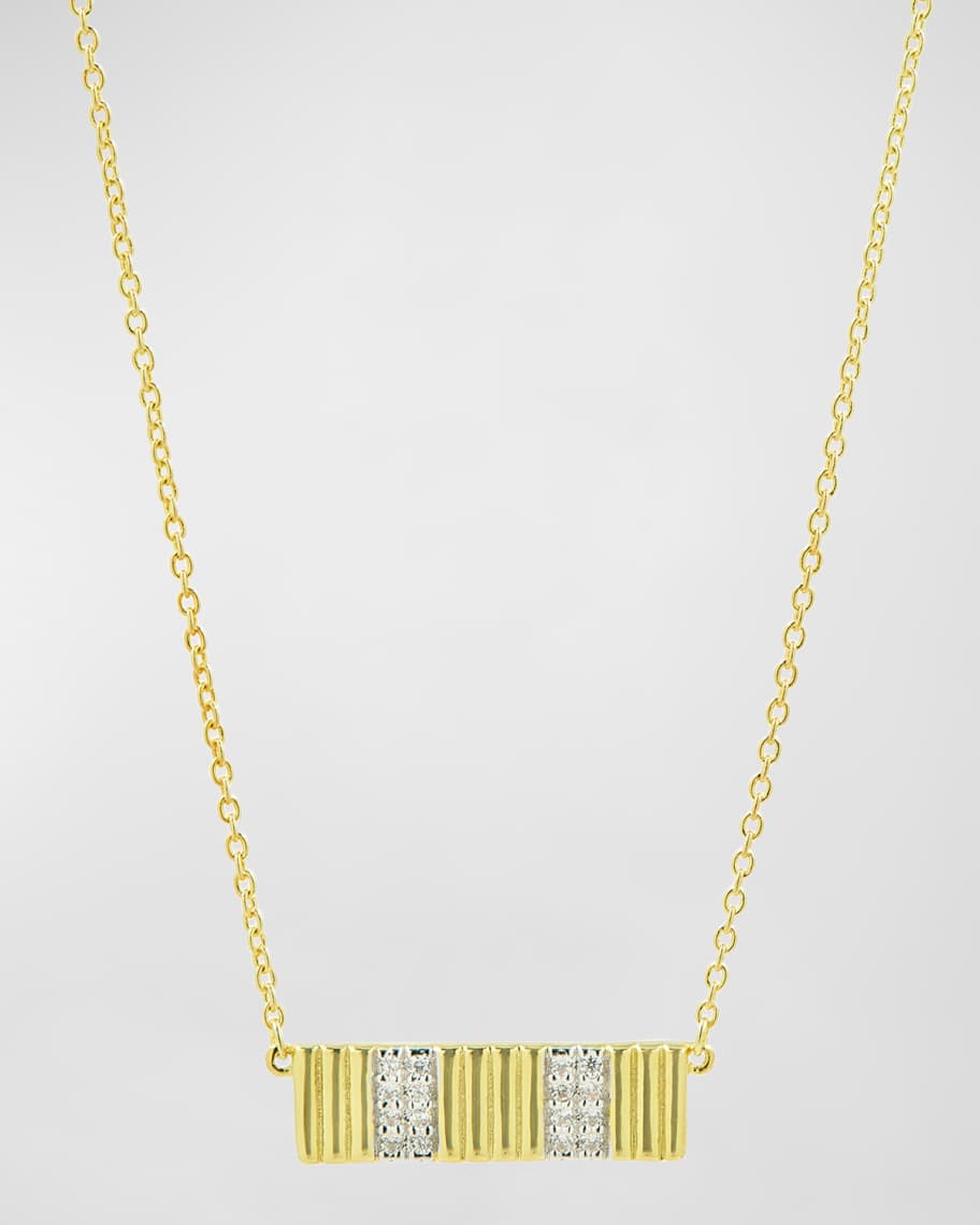 Freida Rothman Textured Bar Pendant Necklace | Neiman Marcus