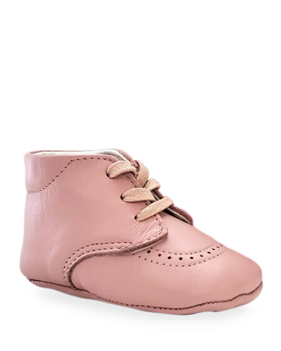 Tippy Tot Shoes Girl's Leather Crib Lace-Up Boots, Baby 0-9 Months ...