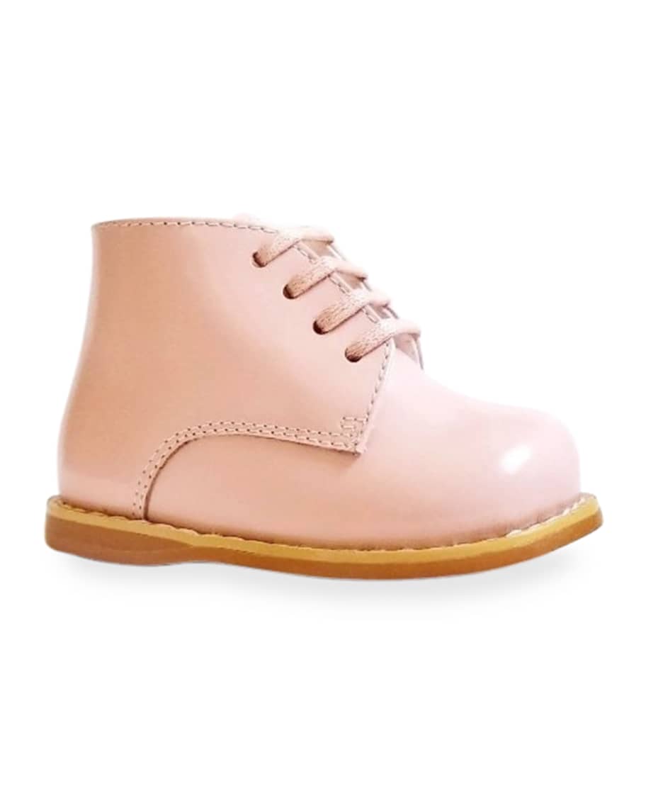 Tippy Tot Shoes Girl's Walker Leather Lace-Up Boots, Baby/Toddlers ...