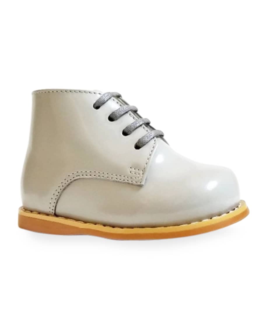 Tippy Tot Shoes Walker Patent Lace-Up Boots, Baby/Toddlers | Neiman Marcus