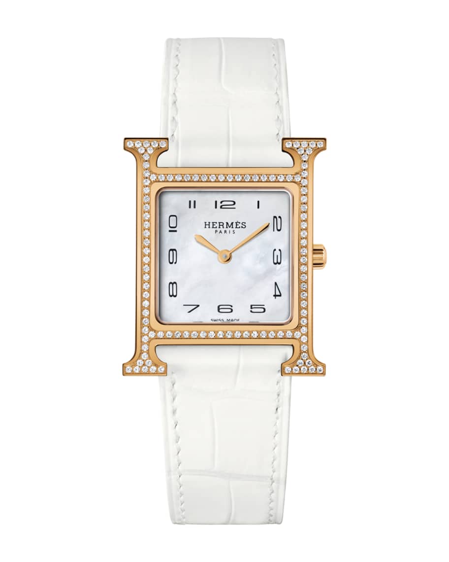 Hermes HEURE H WATCH, 26 x 26 MM | Neiman Marcus