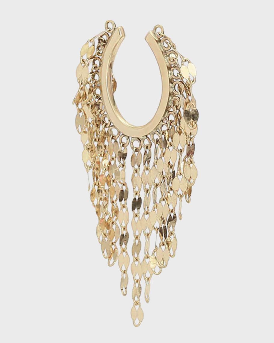LANA 14K Gold Half-Pair Fringe Ear Cuff | Neiman Marcus