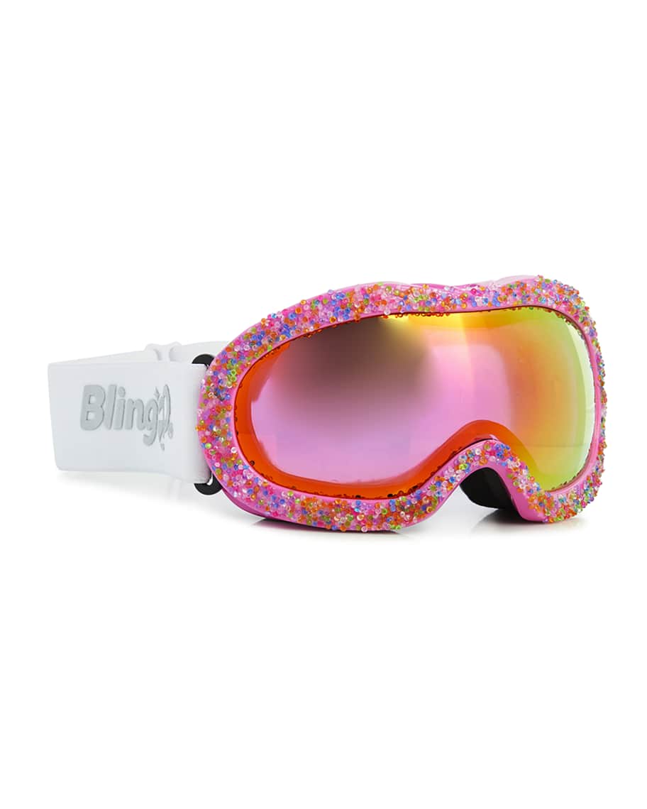 Bling2o Kid's Swirls of Purple Snow Goggles | Neiman Marcus