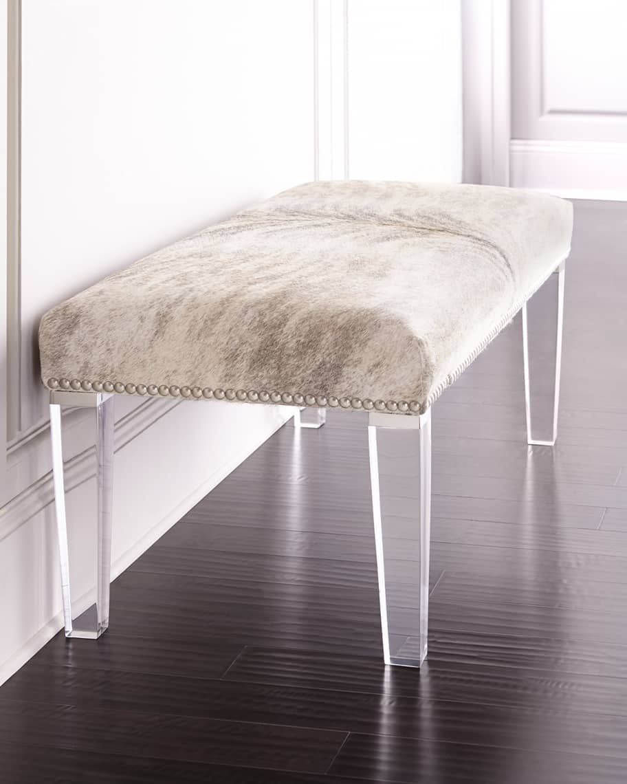 Brindle Hairhide Bench | Neiman Marcus