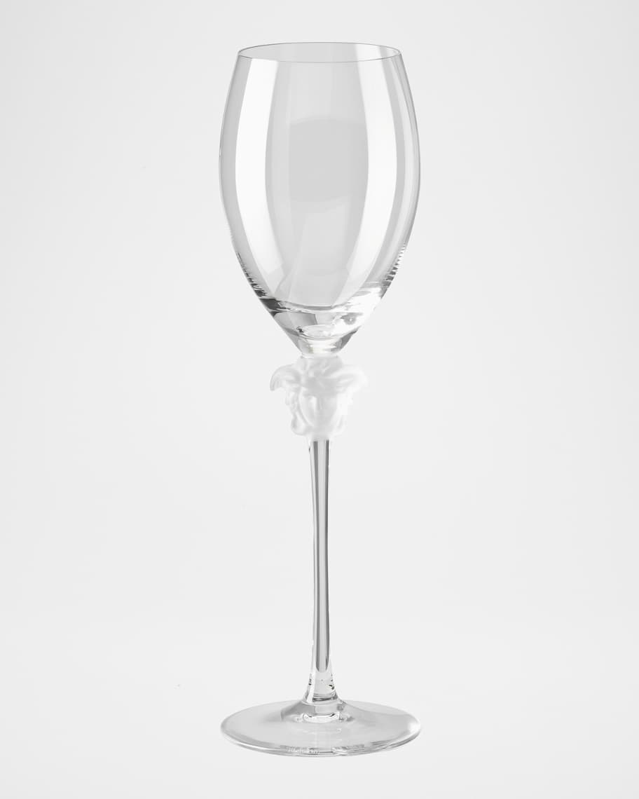 Versace Medusa Lumiere White Wine Glass Neiman Marcus
