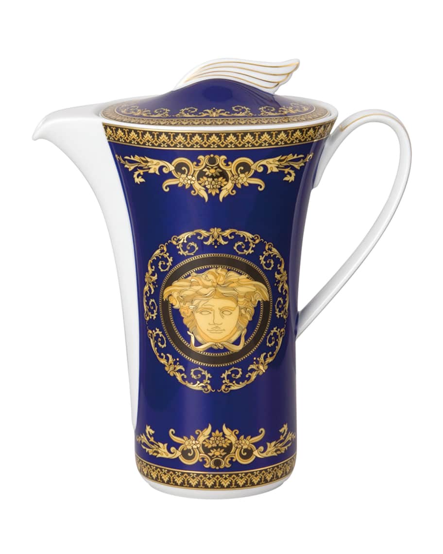 Versace Medusa Blue Coffee Pot | Neiman Marcus