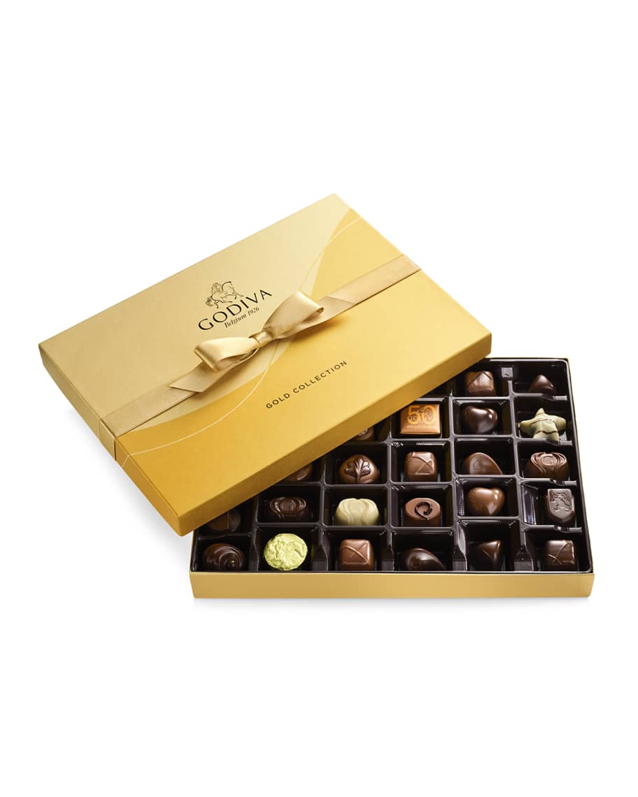 Godiva Chocolatier 36-Piece Assorted Chocolate Gold Gift Box | Neiman ...