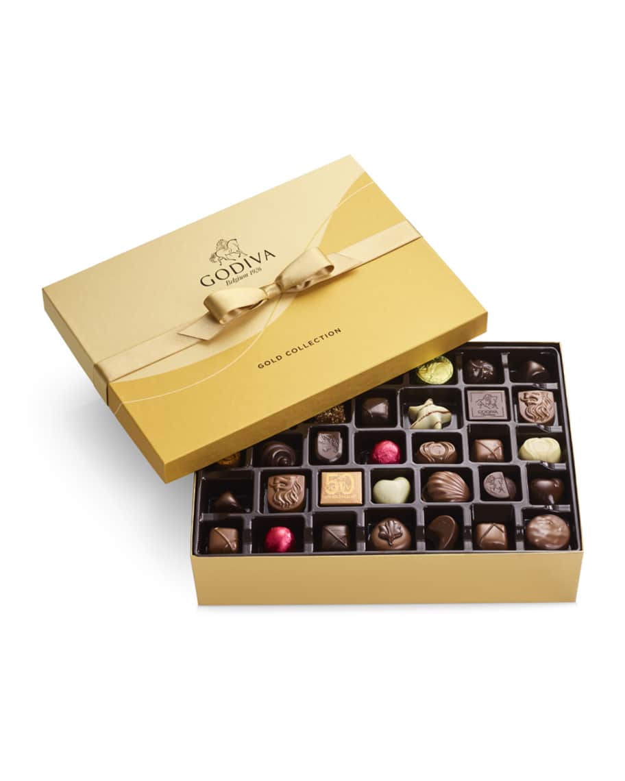 Godiva Chocolatier 70-Piece Assorted Chocolate Gold Gift Box | Neiman ...