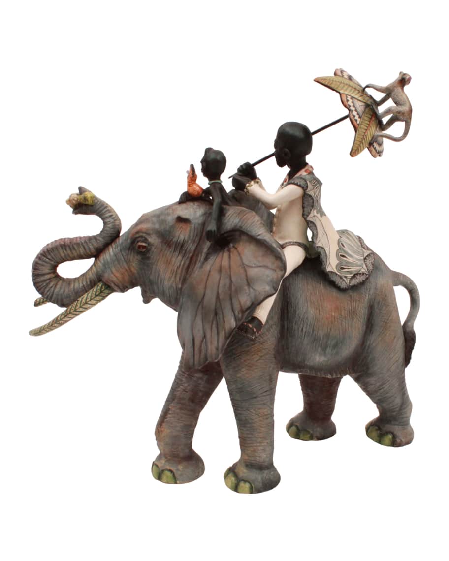 Ardmore Ceramic Art Elephant Rider | Neiman Marcus