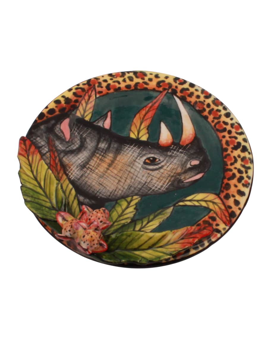 Ardmore Ceramic Art Rhino Dish | Neiman Marcus