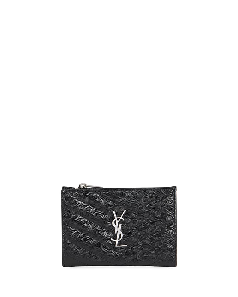 Saint Laurent YSL Monogam Quilted Bifold Wallet | Neiman Marcus
