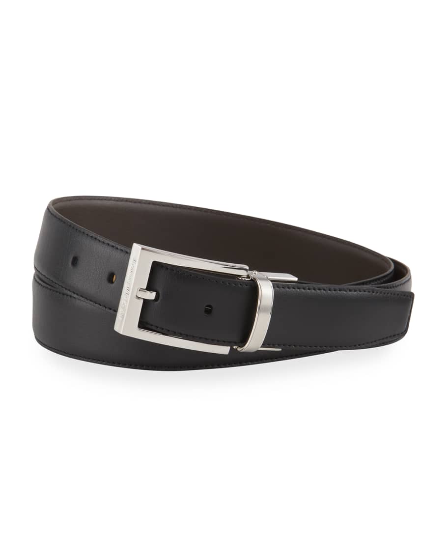 ZEGNA Men's Reversible Leather Belt | Neiman Marcus