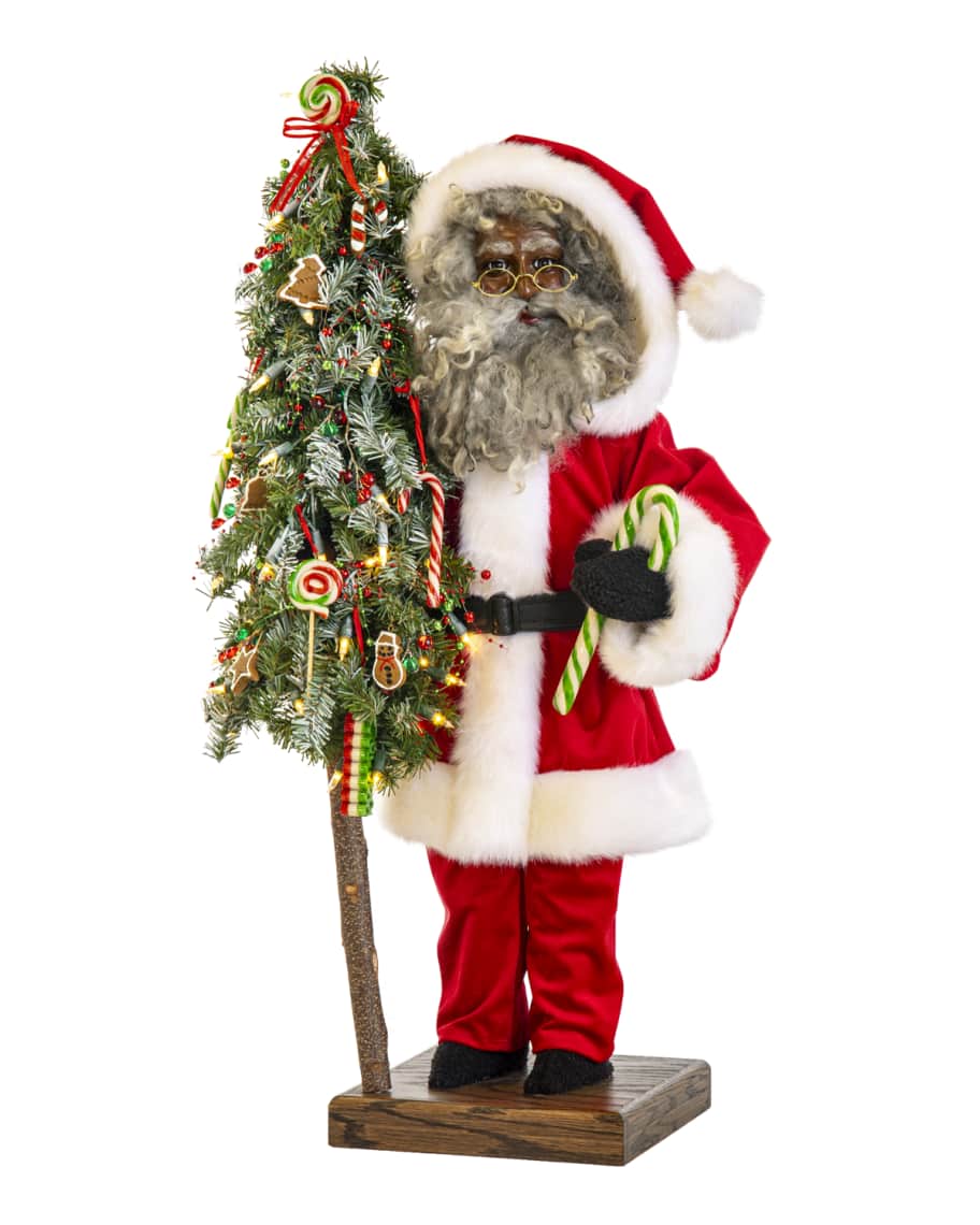 Ditz Designs By The Hen House Holiday Sweets Black Santa, 29" | Neiman ...