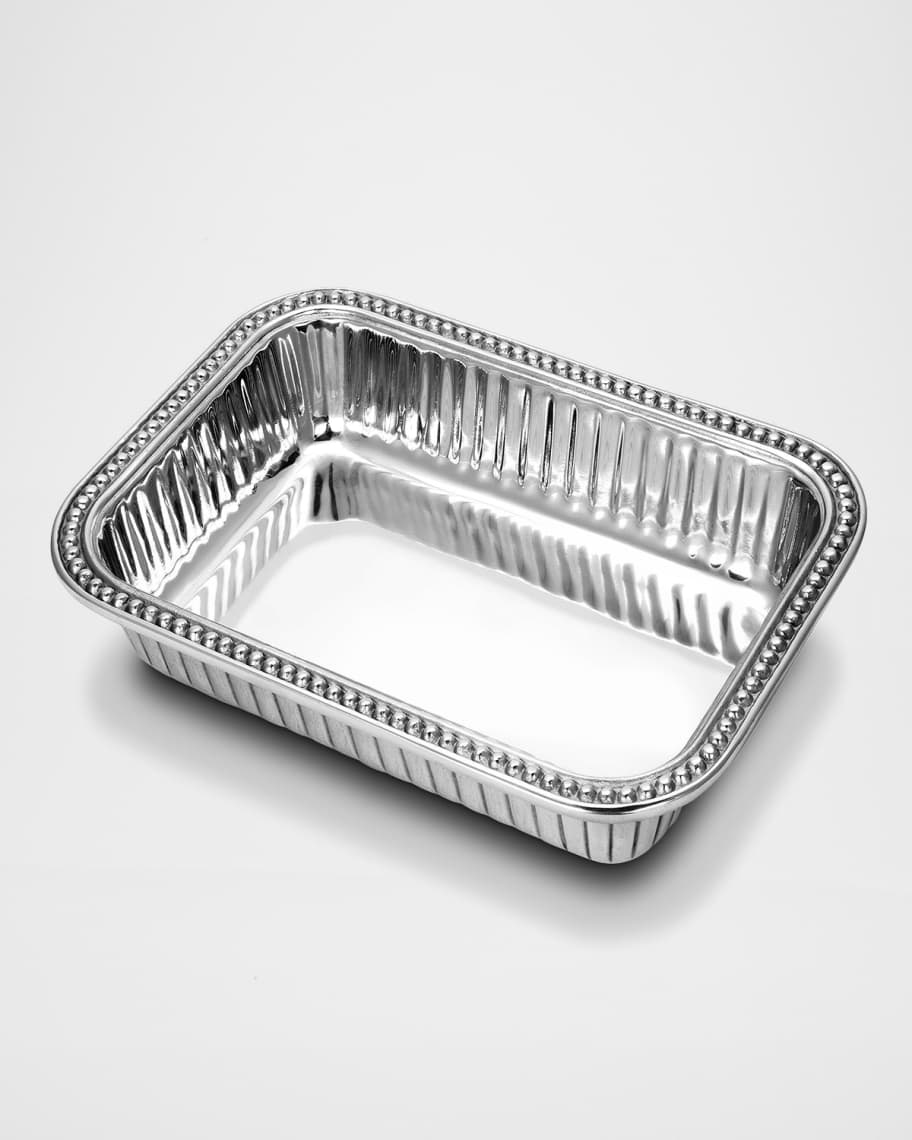 Wilton Armetale Flutes & Pearls Rectangular Baker | Neiman Marcus