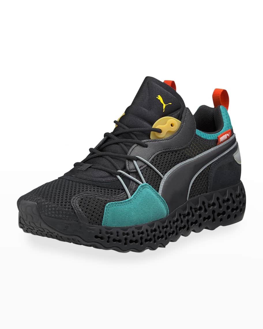Puma Men's Calibrate Restored Mix-Media Chunky Sneakers, Black | Neiman ...
