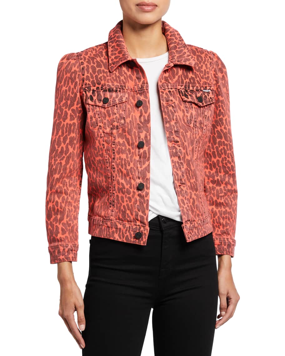 MOTHER The Puffy Bruiser Denim Jacket | Neiman Marcus