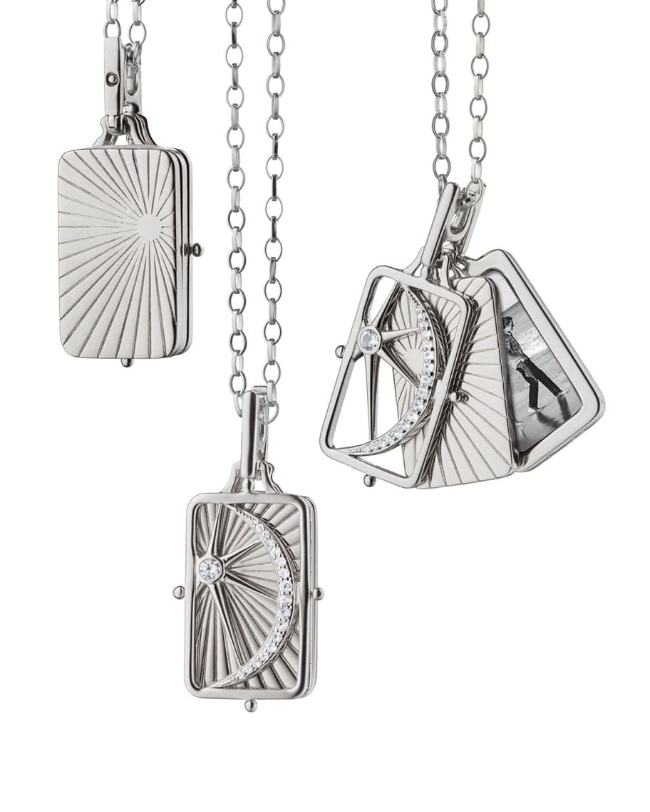 Monica Rich Kosann Sun Moon & Stars Gate Locket Necklace | Neiman Marcus