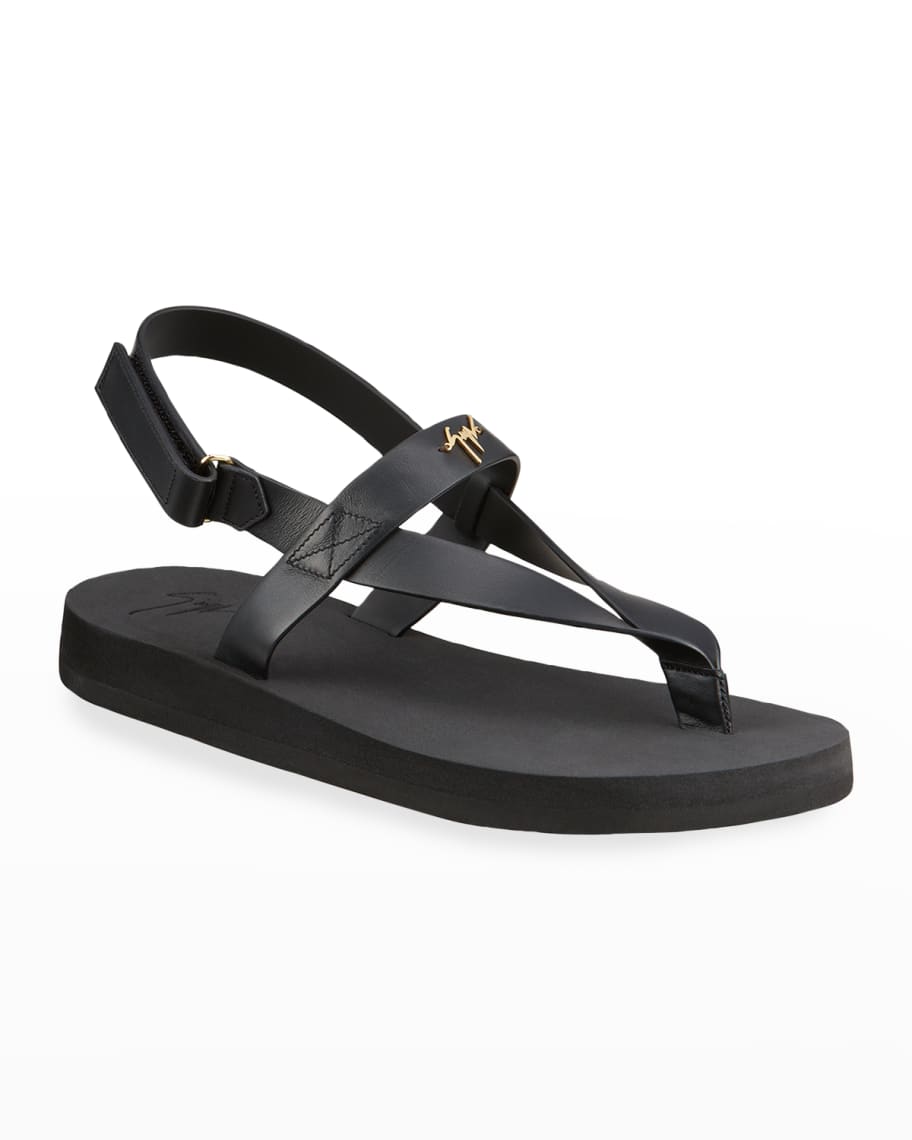 Giuseppe Zanotti Mens San Diego Leather Thong Sandals Neiman Marcus