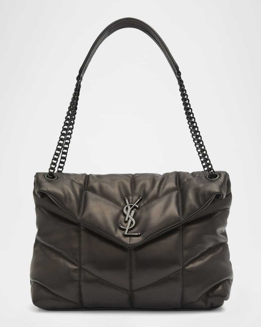 Saint Laurent Lou Puffer Medium YSL Shoulder Bag in Quilted Leather ...