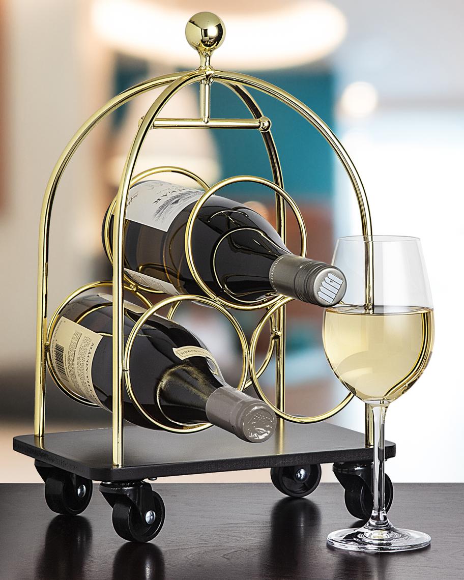 Godinger Luggage Cart Wine Rack | Neiman Marcus
