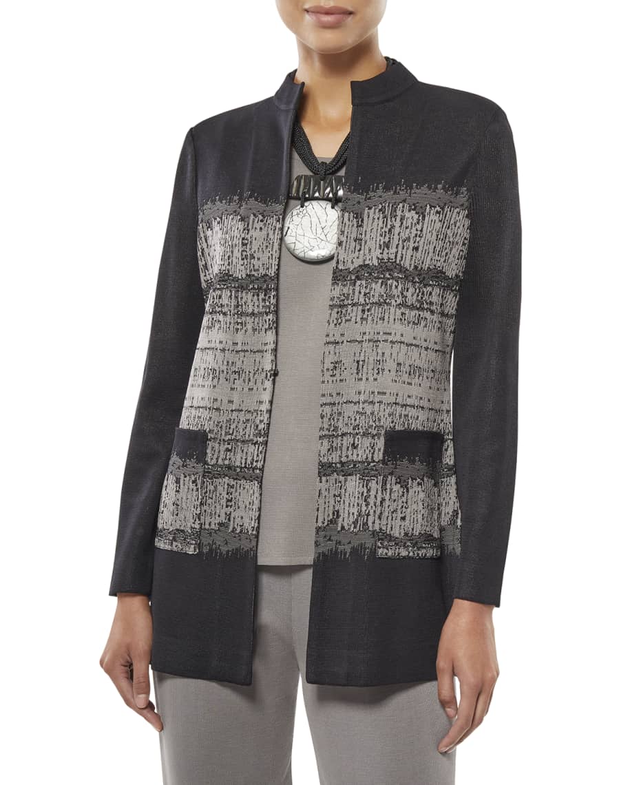 Misook Tonal Ombre Knit Jacket | Neiman Marcus