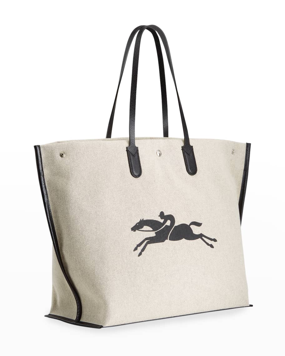 Longchamp Essential Toile Large Shopper Tote Bag | Neiman Marcus